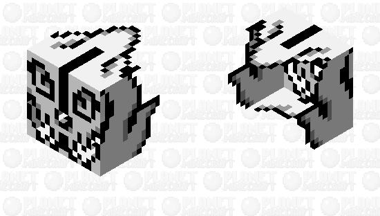 Gaster Blaster Minecraft Mob Skin