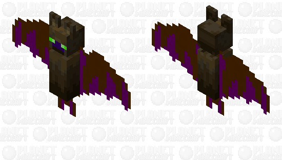 Purple winged bat Minecraft Mob Skin