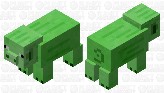 Radioactive Pig Minecraft Mob Skin