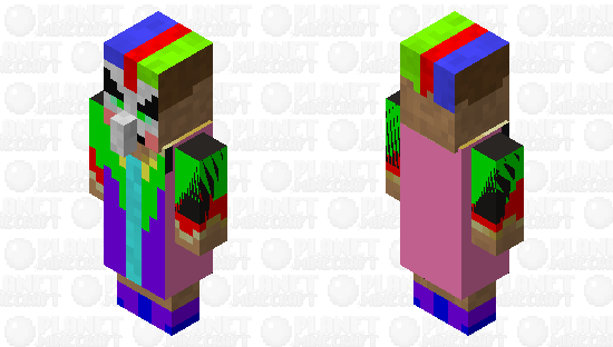 creepy clown Minecraft Mob Skin