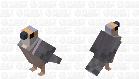 Mourning Dove Winter Minecraft Mob Skin