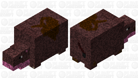 Hippo Minecraft Mob Skin