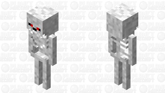 Skeleton [Fixe'd Skull] Minecraft Mob Skin