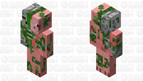 Old Zombie Pigman Minecraft Mob Skin