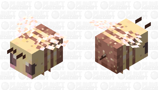 Kawaii Pastel Nectar Bee Minecraft Mob Skin