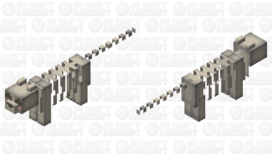 Skeleton Cat Minecraft Mob Skin