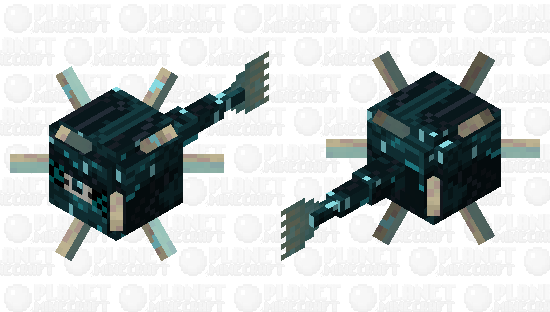 Warden Minecraft Mob Skin
