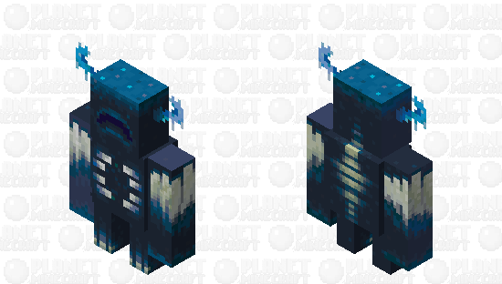 colorful warden Minecraft Mob Skin