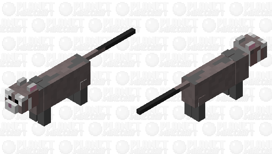 Sable Ferret Minecraft Mob Skin
