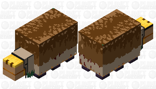 Muddy Sniffer Minecraft Mob Skin