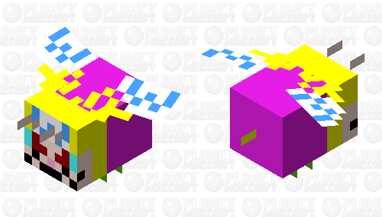 Wario Bee (Pollen Angy) Minecraft Mob Skin
