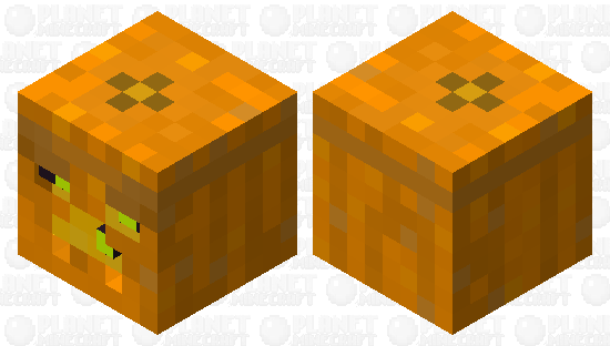 angry pumpkin Minecraft Mob Skin