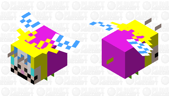 Wario Bee (Pollen) Minecraft Mob Skin