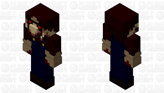Horror Mario (Piglin mob skin). IDMV 8th skin Minecraft Mob Skin