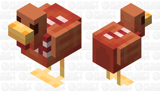 Christmas Chicken Minecraft Mob Skin