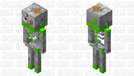 Trash Pack Scummy Skull Minecraft Mob Skin