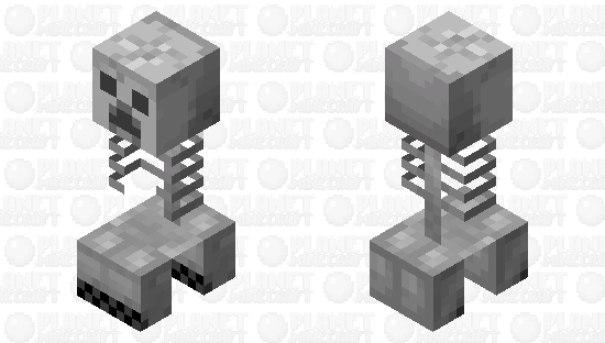 Skeleton Creeper Minecraft Mob Skin