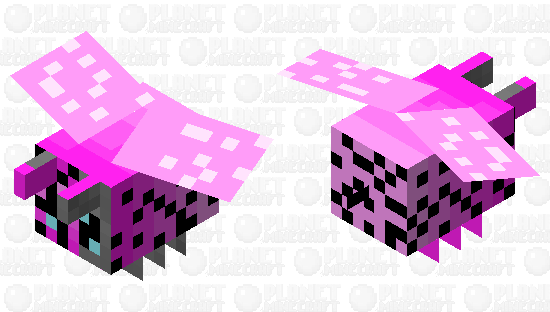 glitch bee pink Minecraft Mob Skin