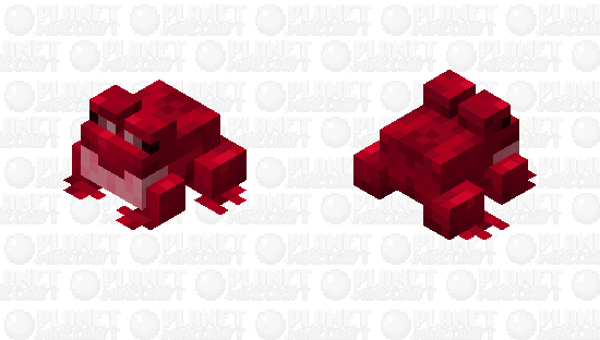 Red Frog Minecraft Mob Skin