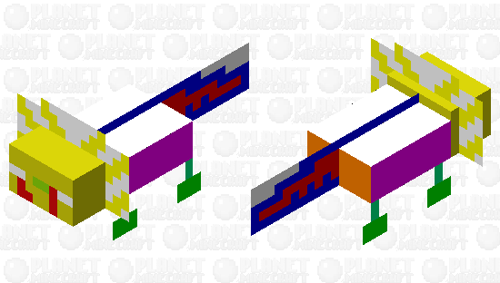 lightning elemental blood axelotel Minecraft Mob Skin