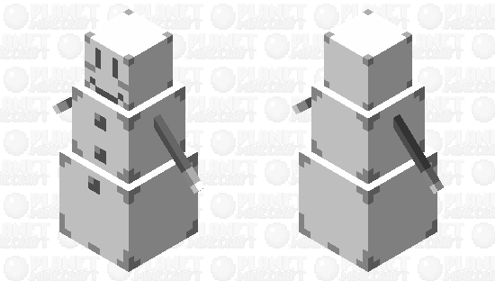 NES Snow Golem Minecraft Mob Skin
