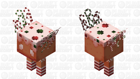 Christmas Cookie Strider Minecraft Mob Skin
