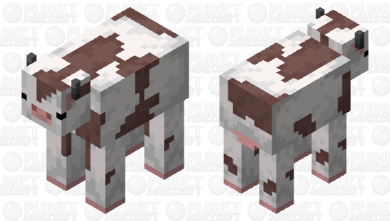 cute aesthetic cow Minecraft Mob Skin