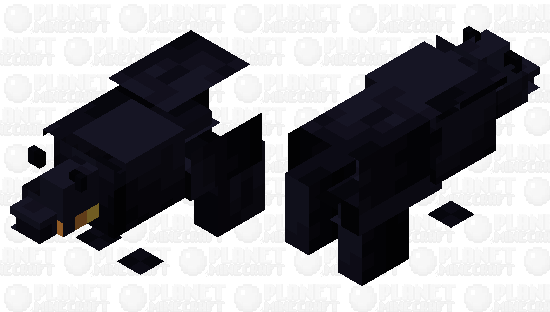 Black Cat opened as Polar Bear Minecraft Mob Skin