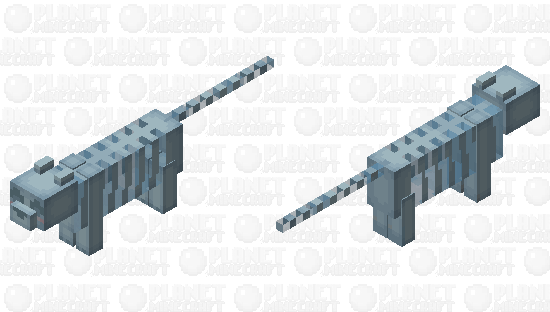 Ghost Skeleton Cat Minecraft Mob Skin
