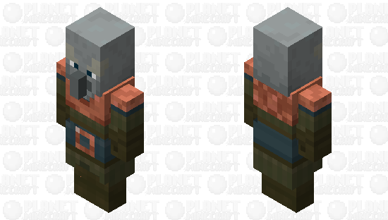 Pillager captain Minecraft Mob Skin