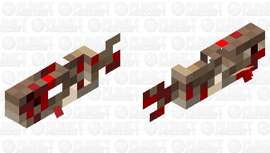 Dead Cod Fish Minecraft Mob Skin