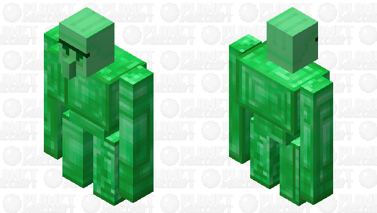 emerald golem Minecraft Mob Skin