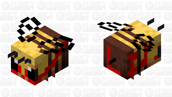 Bloodlust Bee Minecraft Mob Skin