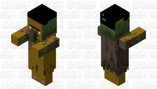mud villgare zombie Minecraft Mob Skin