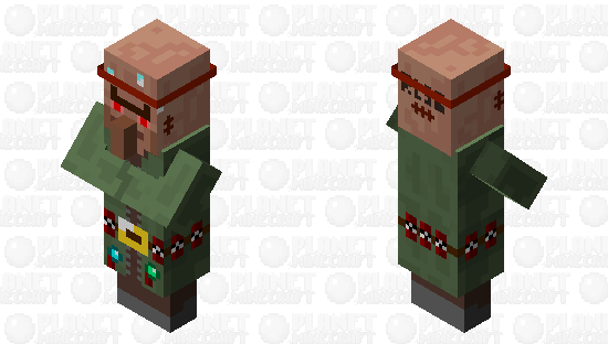 Veteran Villager Minecraft Mob Skin