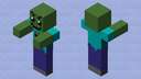 Cute zombie Minecraft Mob Skin