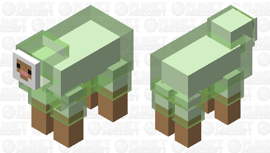 Slime Sheep Minecraft Mob Skin
