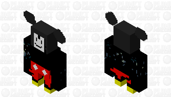 Mickey mouse Minecraft Mob Skin