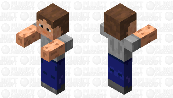 Human Form Zombie Minecraft Mob Skin