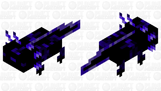 end/crying obsidian axolotl Minecraft Mob Skin