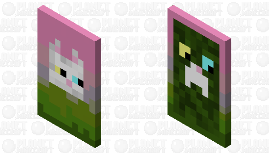 White cat cape (w/wings) Minecraft Mob Skin