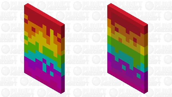 rainbow cape Minecraft Mob Skin