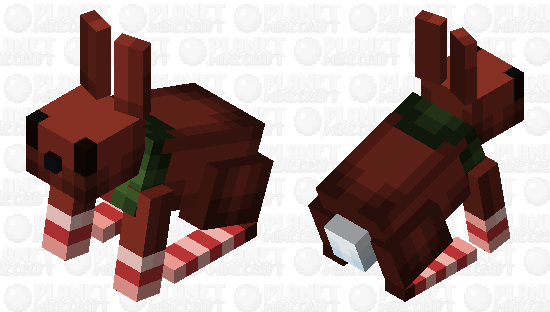 Wreath Bunny Minecraft Mob Skin