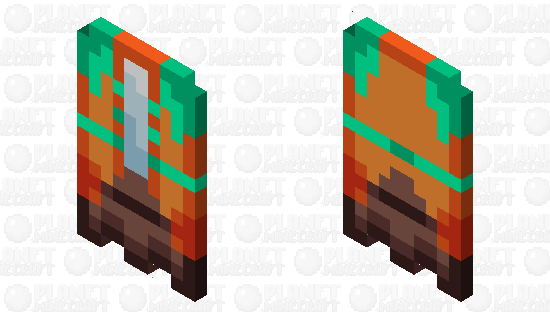 Orange Pirate Cape Minecraft Mob Skin