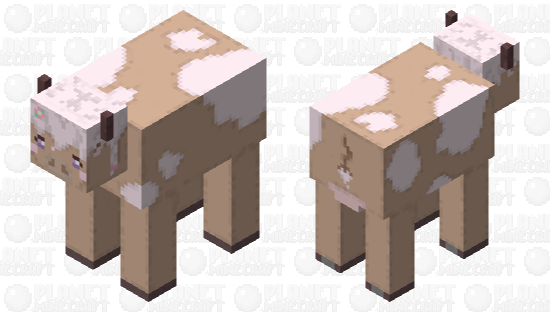 Kawaii Pastel Cow Minecraft Mob Skin
