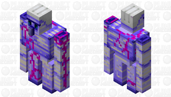 Purple Iron Golem Minecraft Mob Skin