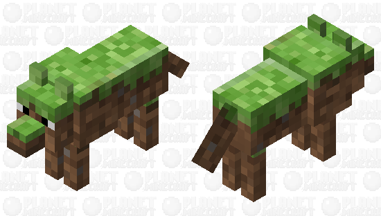 Grass Wolf Minecraft Mob Skin