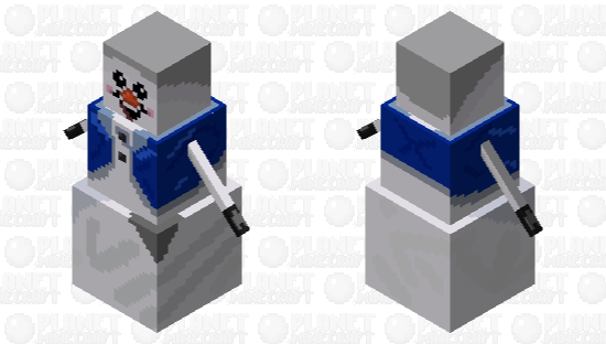 Gemmy Snowflake Spinning Snowman Minecraft Mob Skin