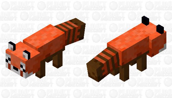 red panda :D Minecraft Mob Skin