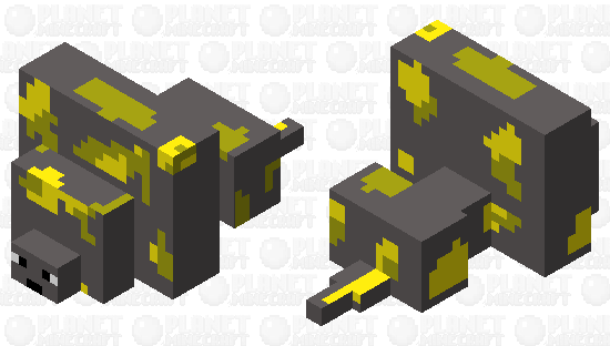 Golden silverfish. Minecraft Mob Skin